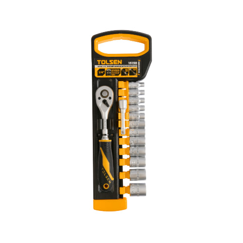 14PCS 1/4″ RATCHET HANDLE WITH SOCKET SET – Tolsen Saudi Arabia