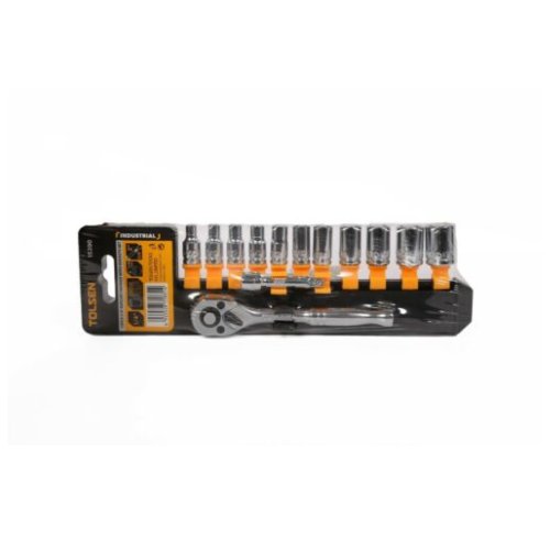 13PCS 1/4″RATCHET HANDLE WITH SOCKETS SET - TOLSEN TOOLS SAUDI ARABIA ...